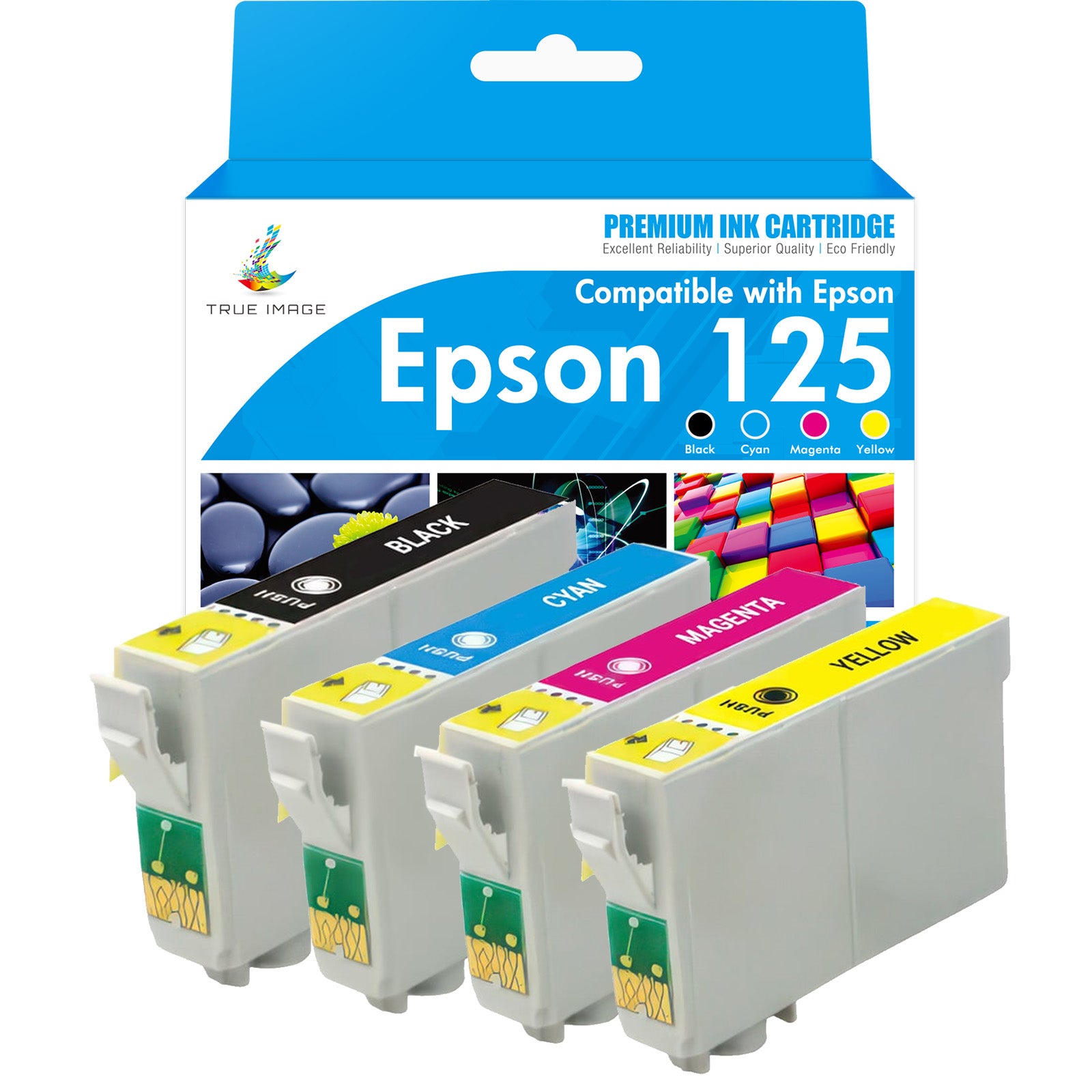 Compatible Epson 125 Ink Cartridge - KCM