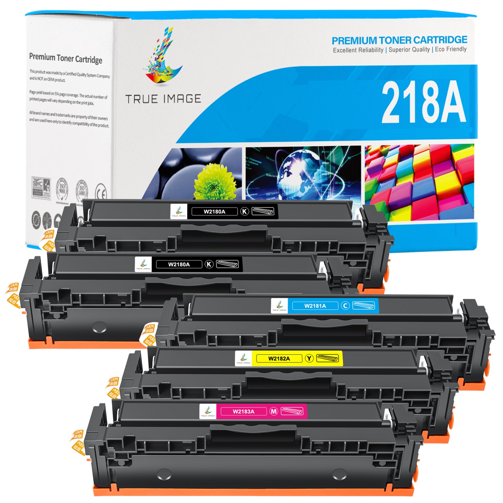 Compatible HP 218A Toner Set - W2180A W2