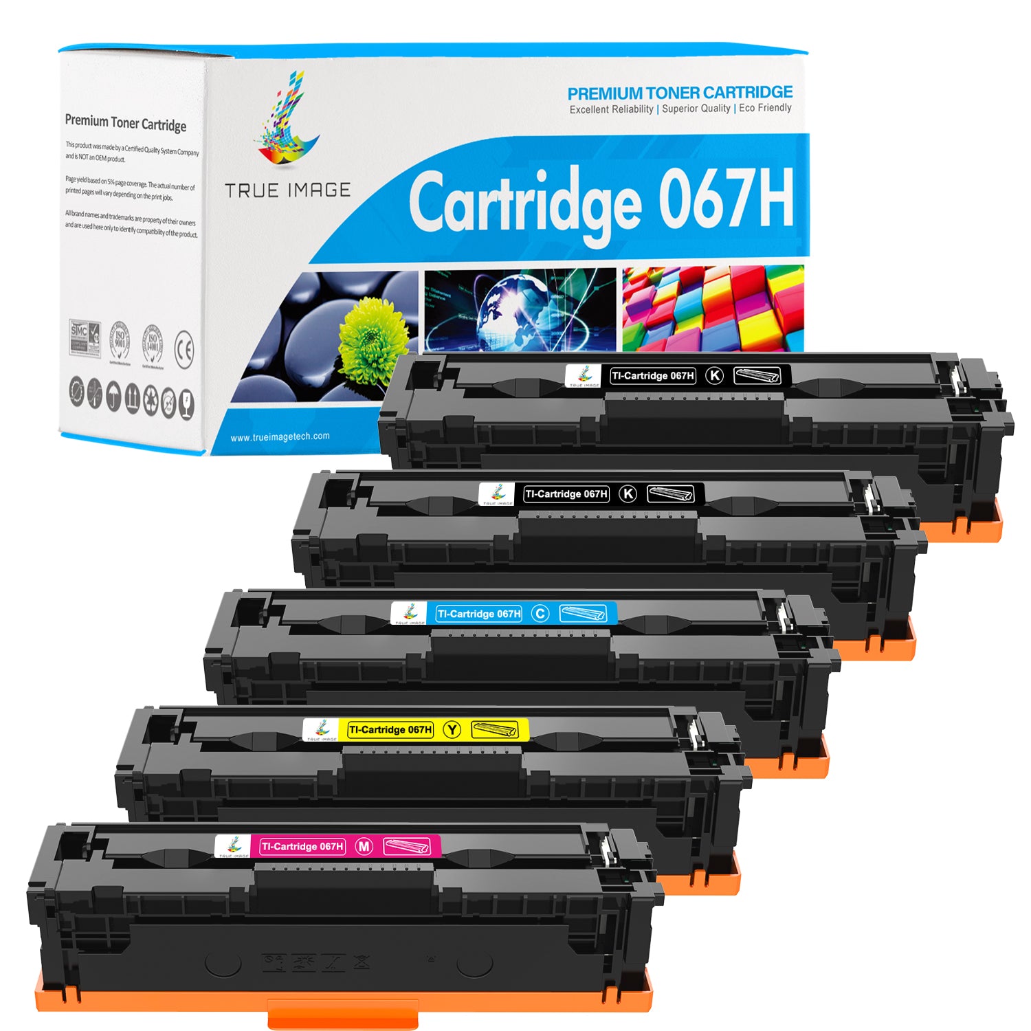 Compatible Canon 067H Toners Combo Pack