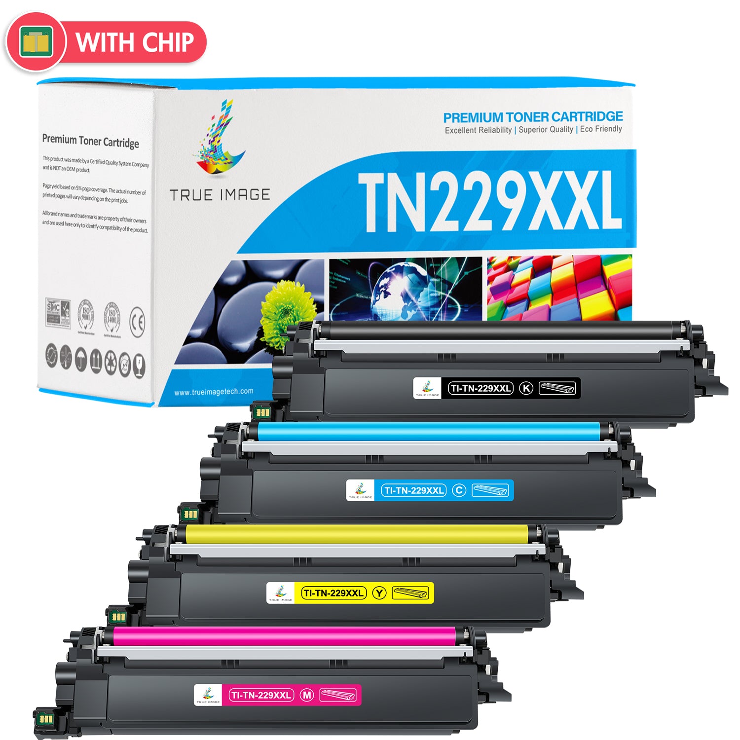 Brother TN229XXL Toner Cartridges 4-Pack