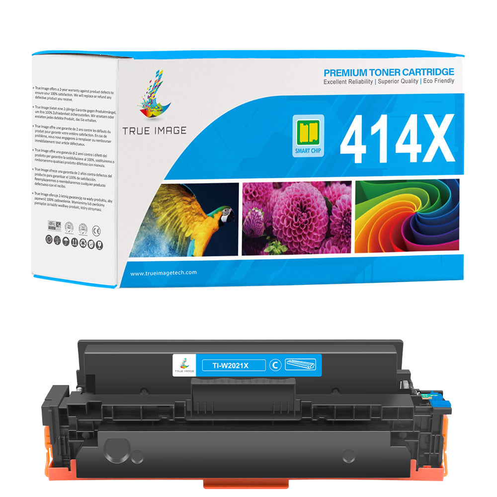 W2021X - Chip-Ready HP 414X Cyan Toner
