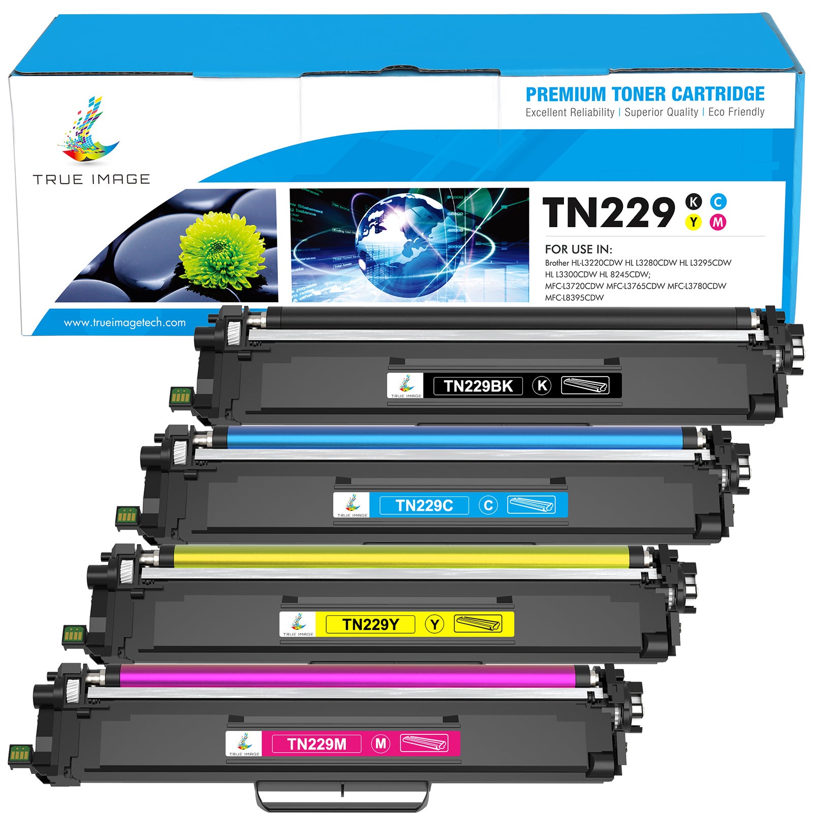 Brother TN229 Toner Cartridges 4-Pack