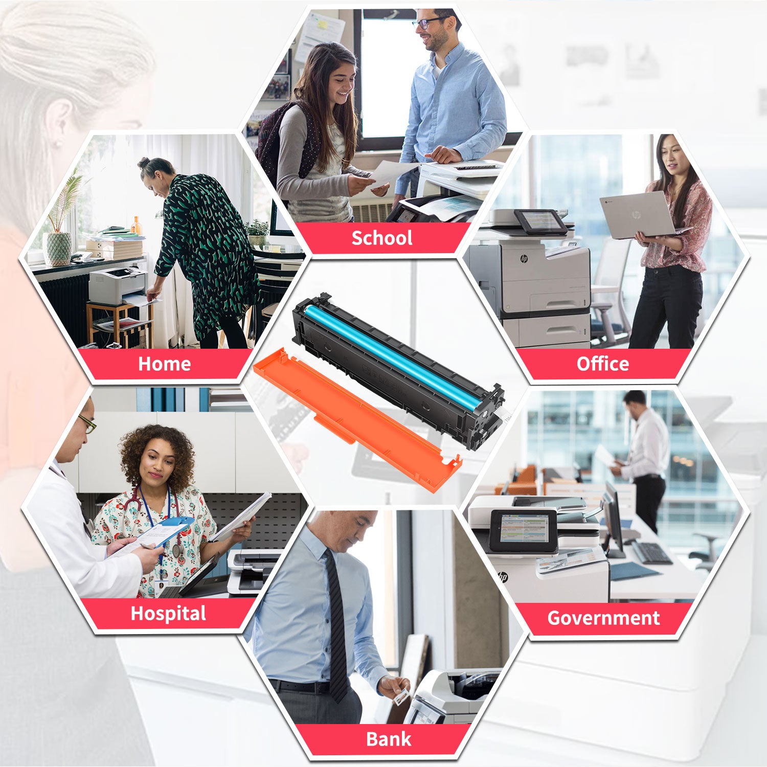 HP 206A Toner Set, HP Color Laserjet Pro